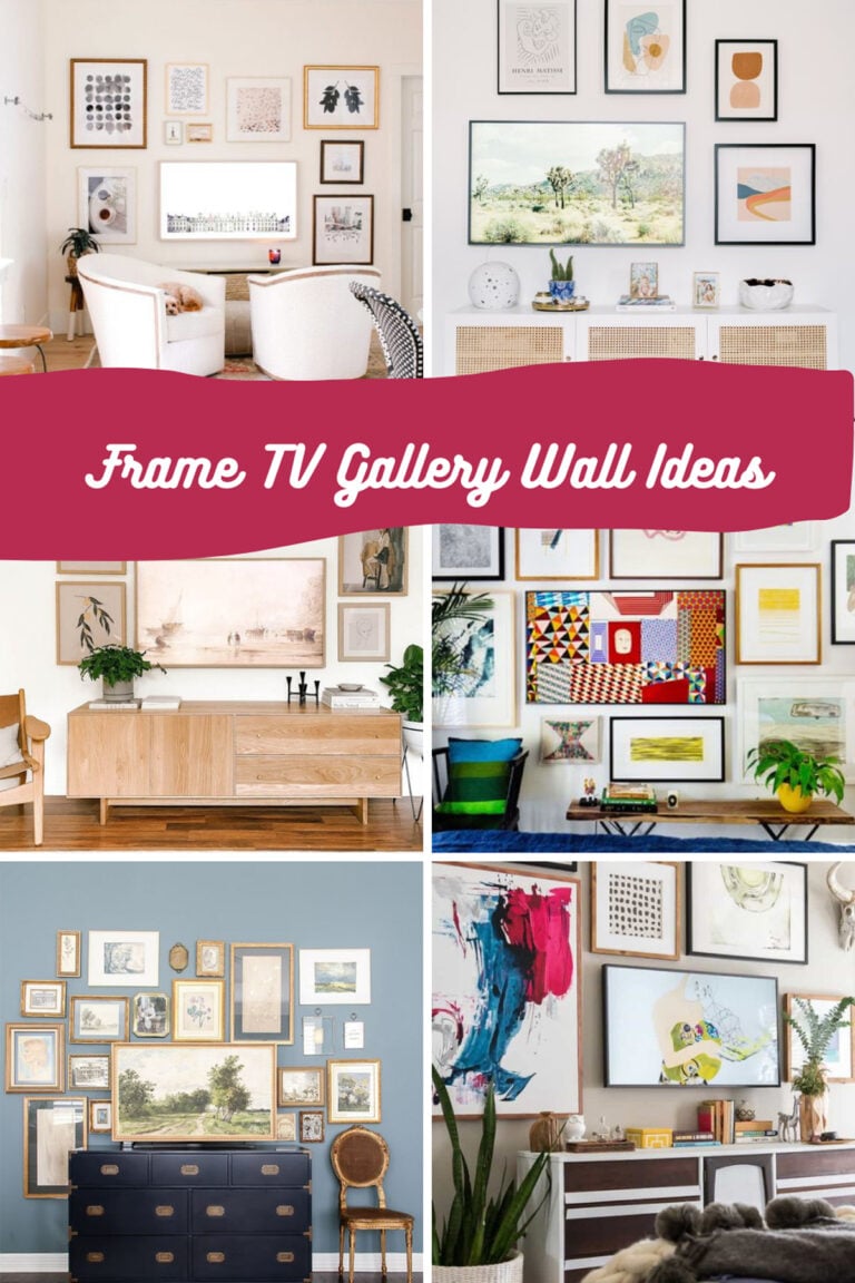 37 Easy Frame TV Gallery Wall Inspirations – Pink Pop Design