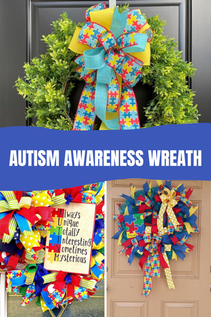 29 Autism Wreath Ideas + DIY to Spread Awareness – Pink Pop Design