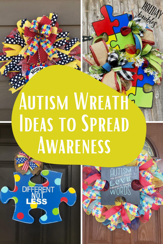 29 Autism Wreath Ideas + DIY to Spread Awareness – Pink Pop Design