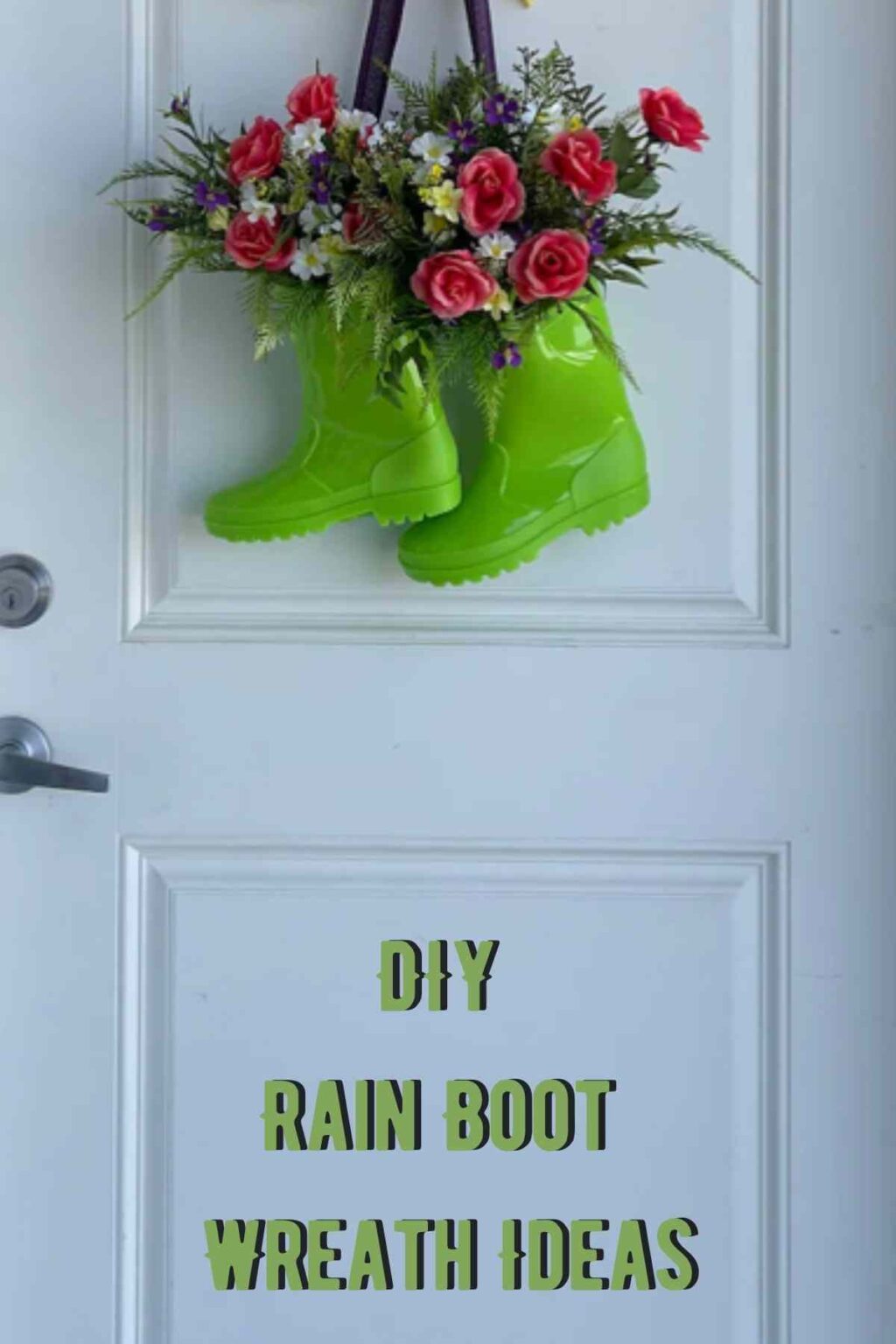 13 DIY Rain Boot Wreath Ideas – Pink Pop Design