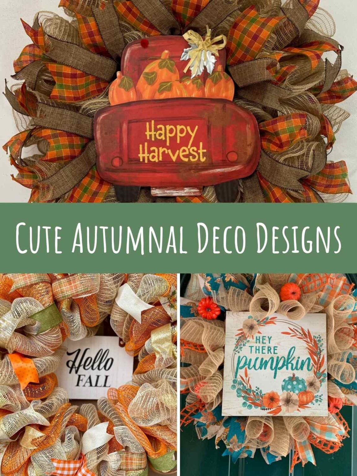 67 Perfect Fall Deco Mesh Wreath Ideas + Simple DIY – Pink Pop Design