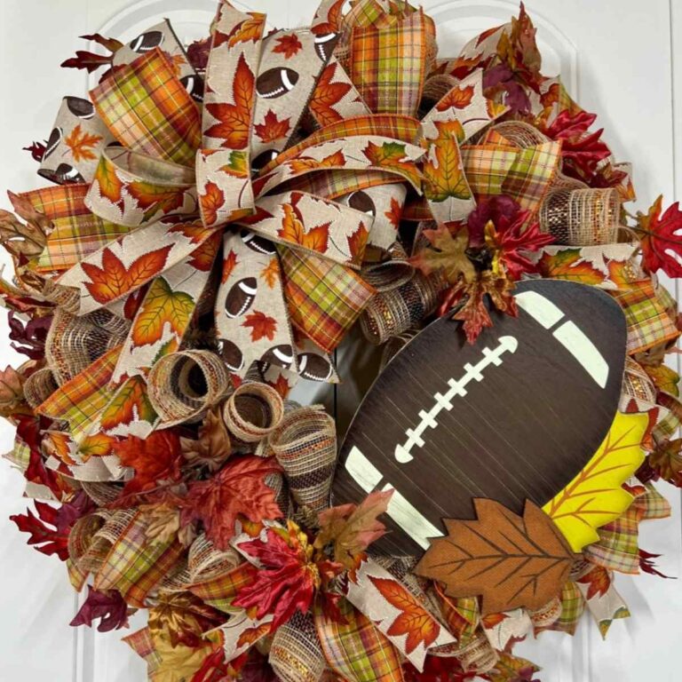 31 Football Wreath Ideas + Easy DIY – Pink Pop Design