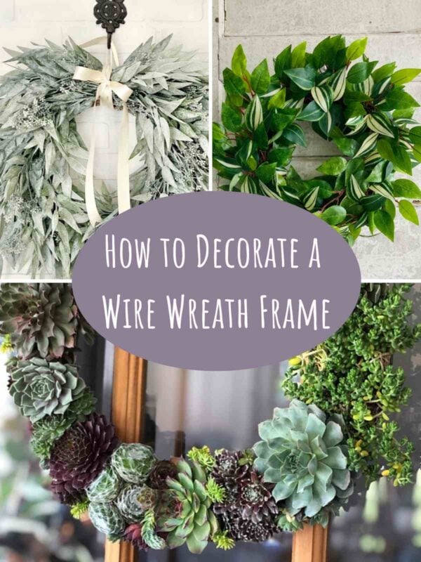 How to Decorate a Wire Wreath Frame: Easy DIY – Pink Pop Design