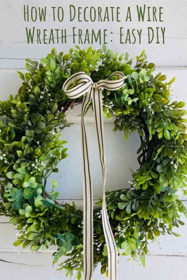 How to Decorate a Wire Wreath Frame: Easy DIY – Pink Pop Design