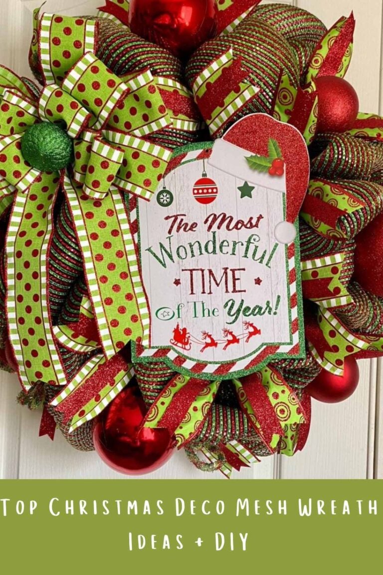 Top Christmas Deco Mesh Wreath Ideas + DIY – Pink Pop Design