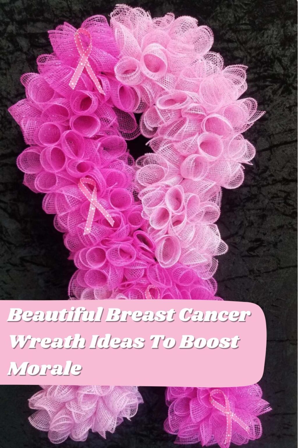 Beautiful Breast Cancer Wreath Ideas To Boost Morale – Pink Pop Design