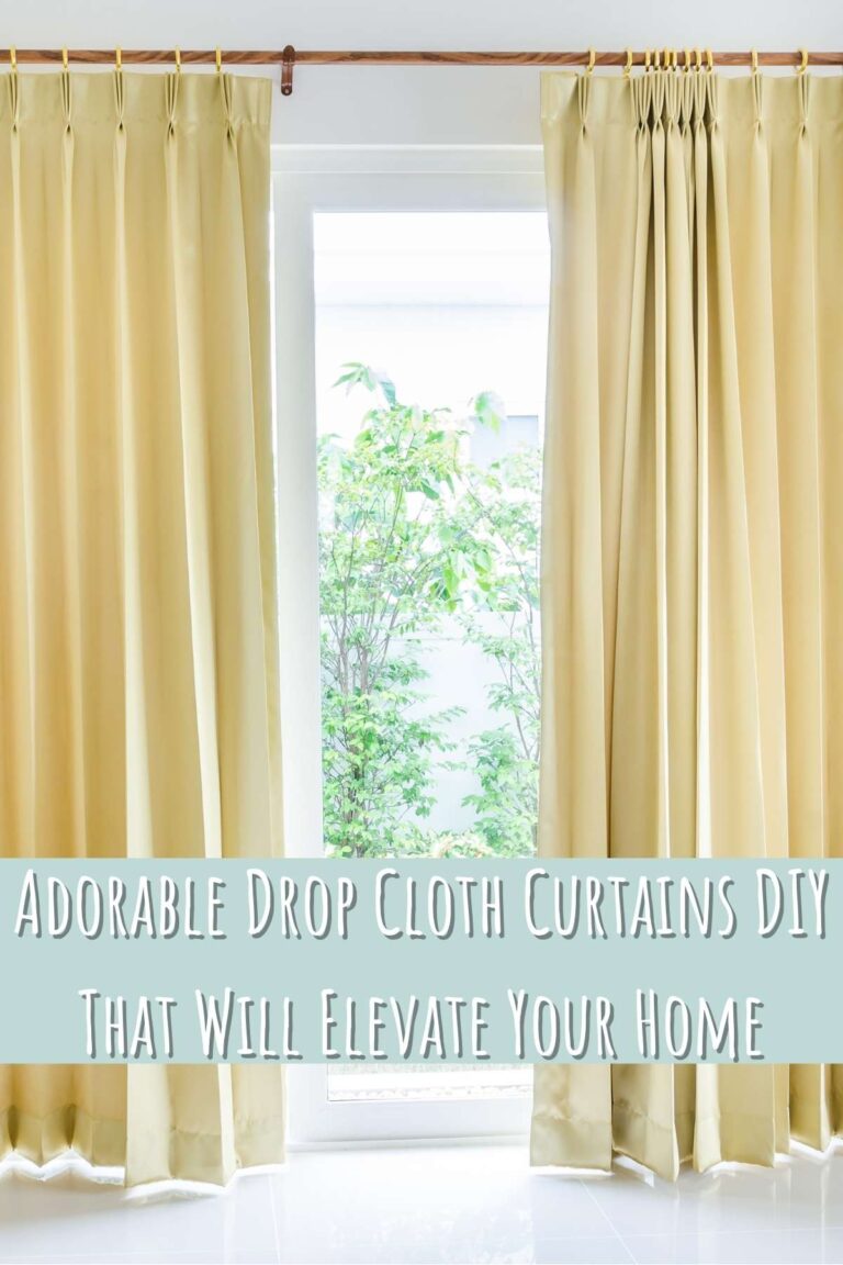 Adorable Drop Cloth Curtains DIY – A New Window Trend – Pink Pop Design