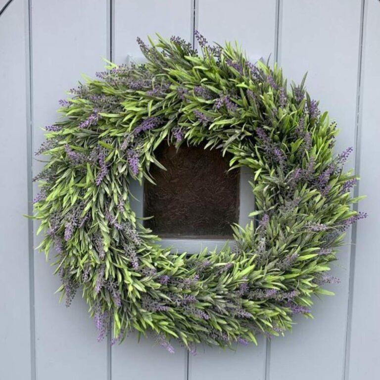 31 Delicate Lavender Wreath Ideas For Summer – Pink Pop Design