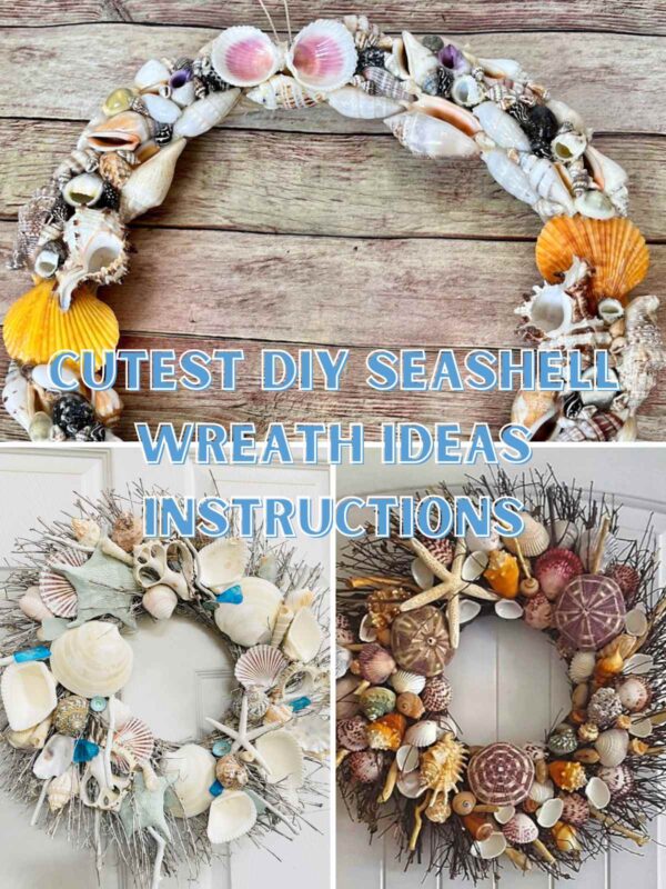 Cutest DIY Seashell Wreath Ideas & Instructions – Pink Pop Design