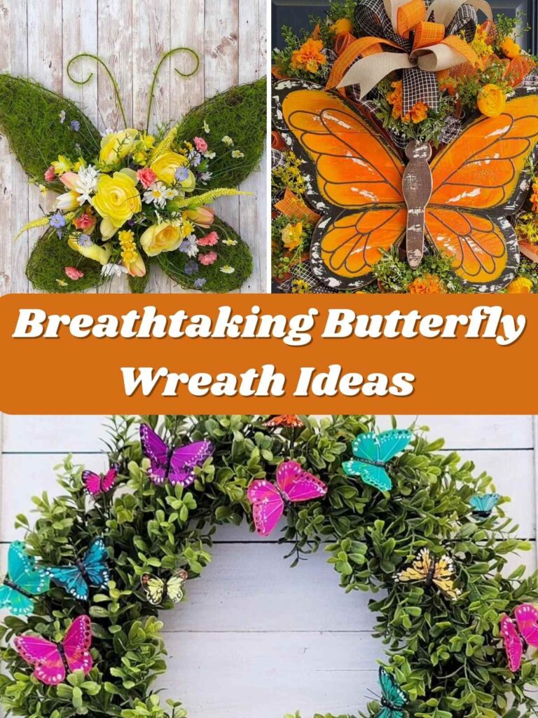 15 Breathtaking Butterfly Wreath Ideas & DIY – Pink Pop Design
