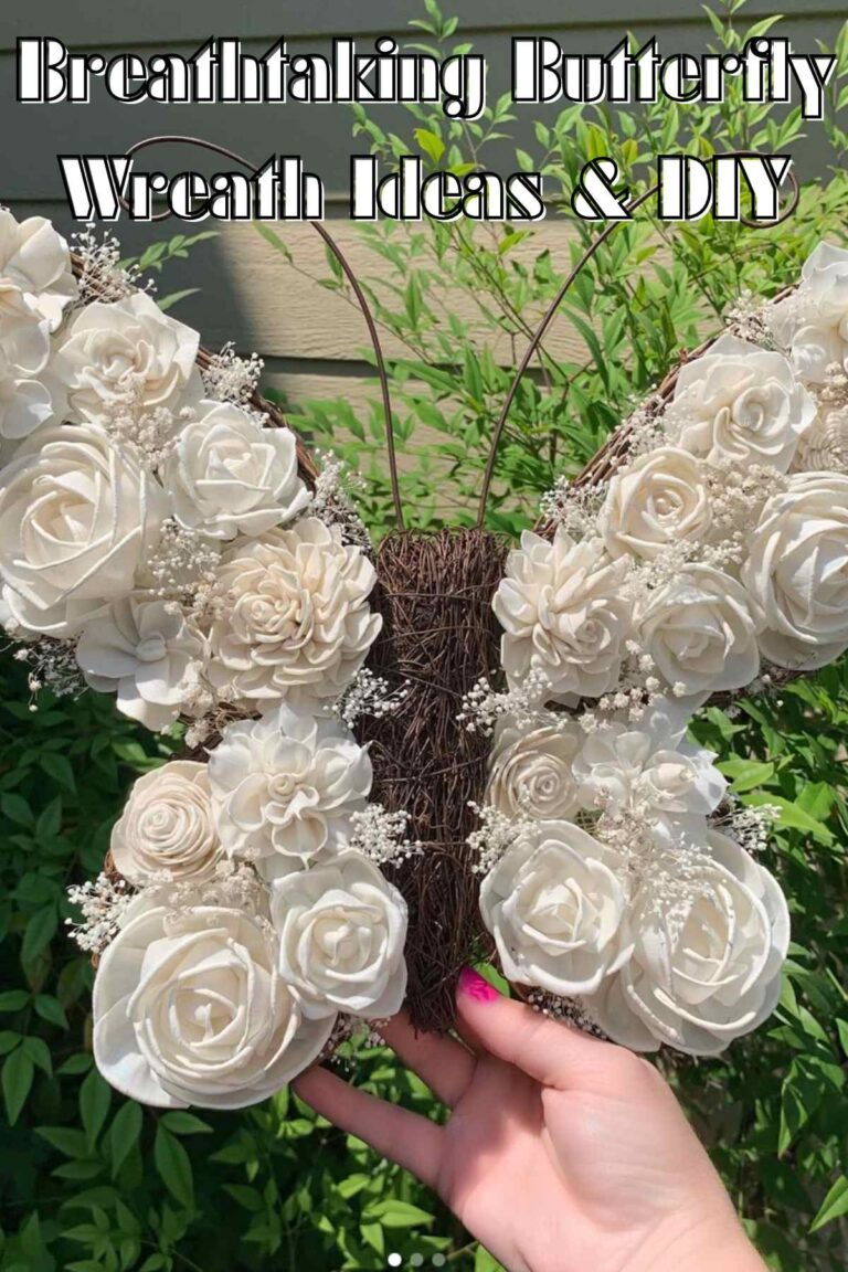 15 Breathtaking Butterfly Wreath Ideas & DIY – Pink Pop Design