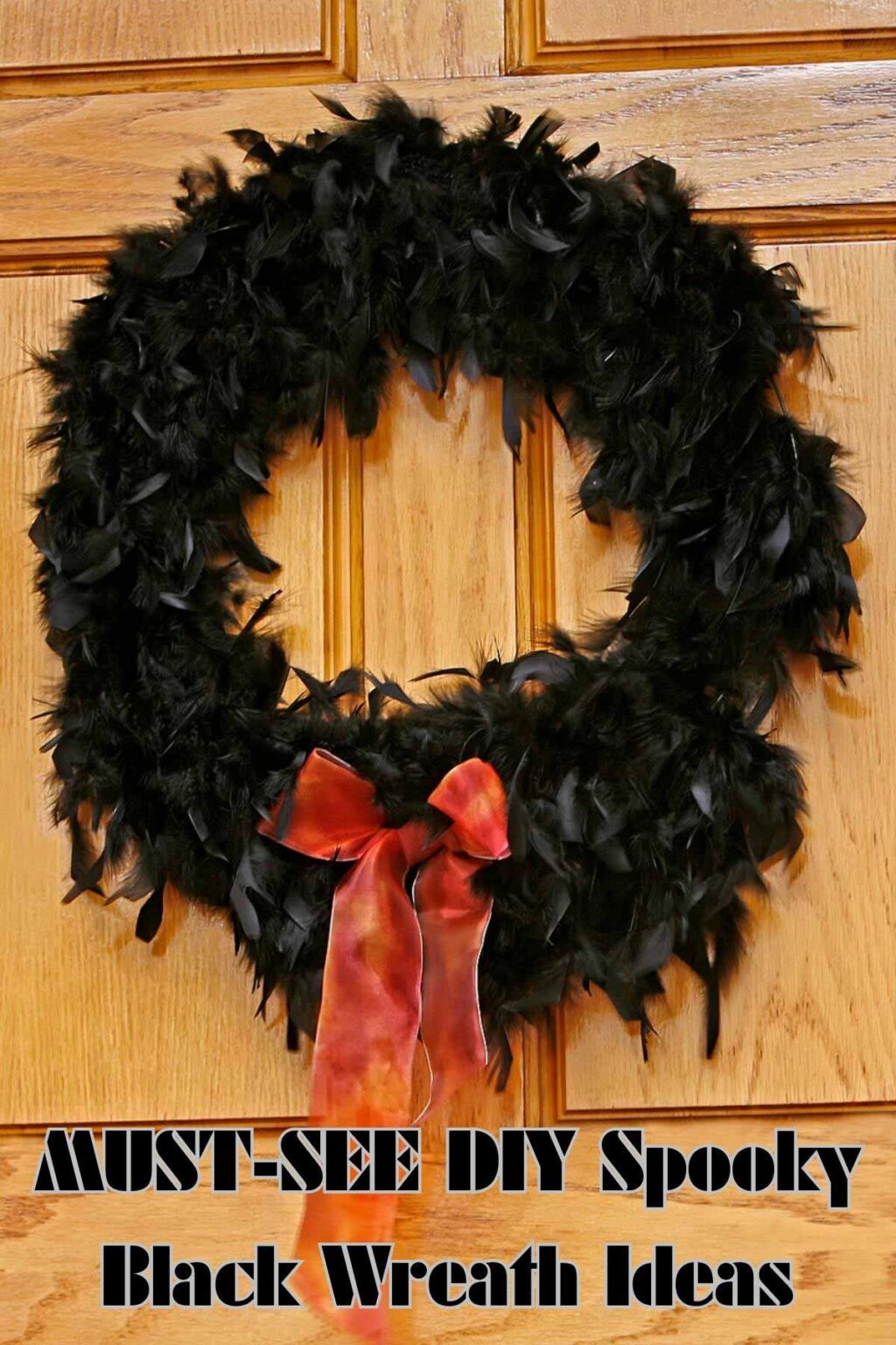 DIY Spooky Black Wreath Ideas – Pink Pop Design