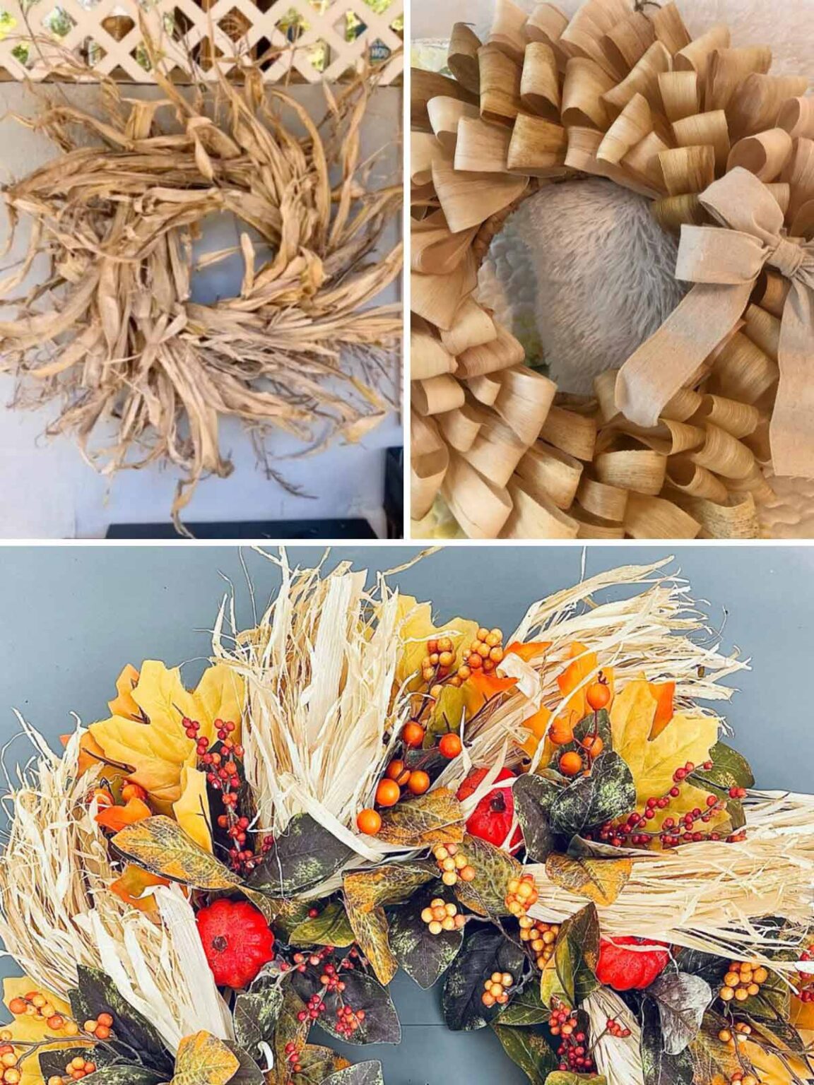 37 Corn Husk Wreath Ideas to Celebrate Fall – Pink Pop Design