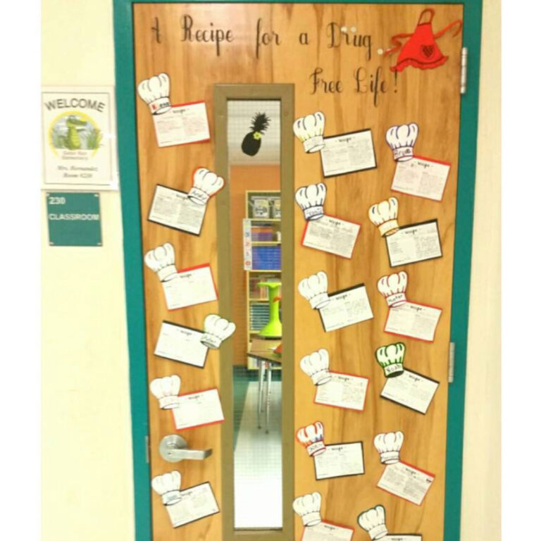 27+ Red Ribbon Week Door Decorating Ideas to Paint the School Red ...