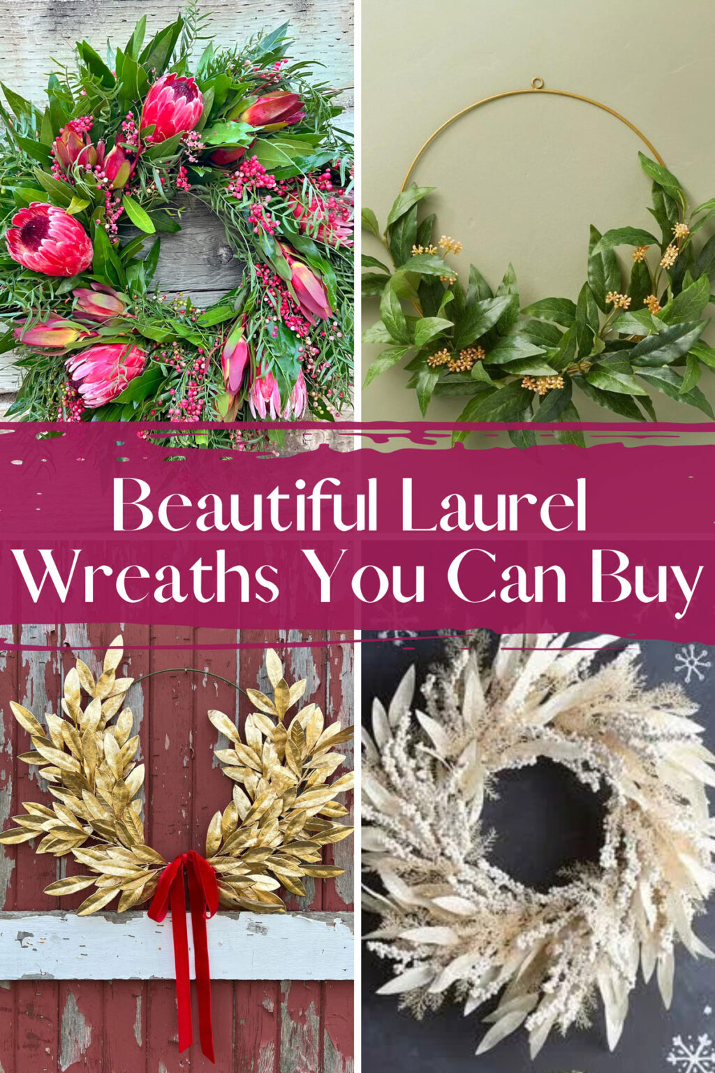 DIY Laurel Wreath Ideas for an Olympic Ready Door – Pink Pop Design